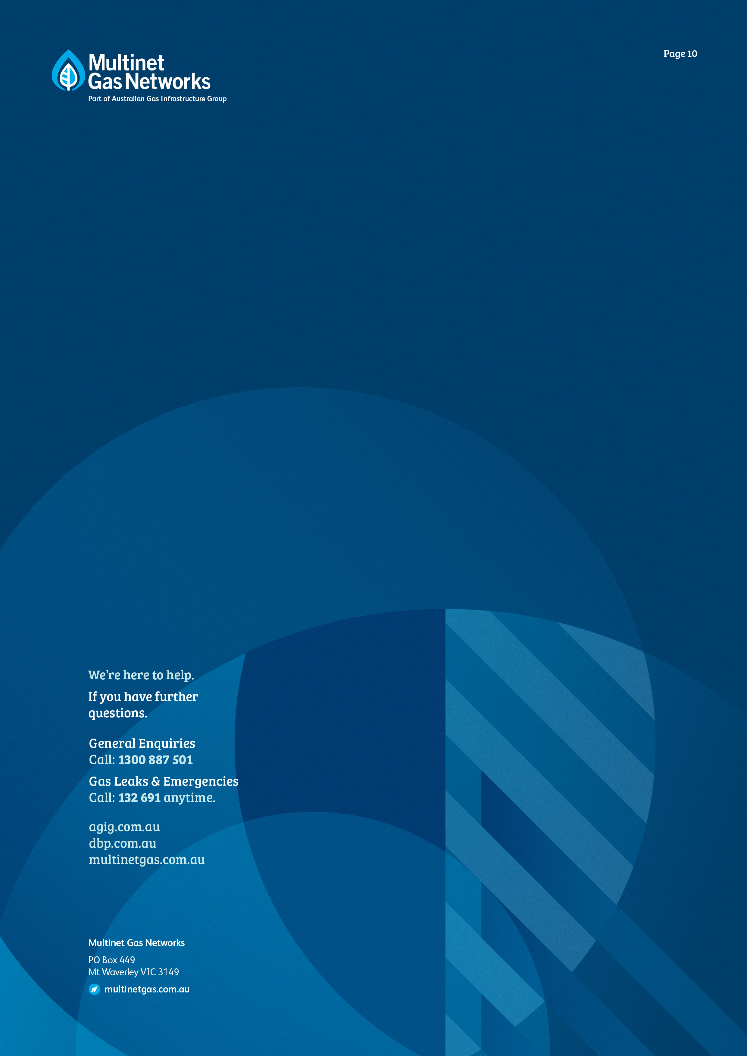 Multinet gas - Builders and Developers